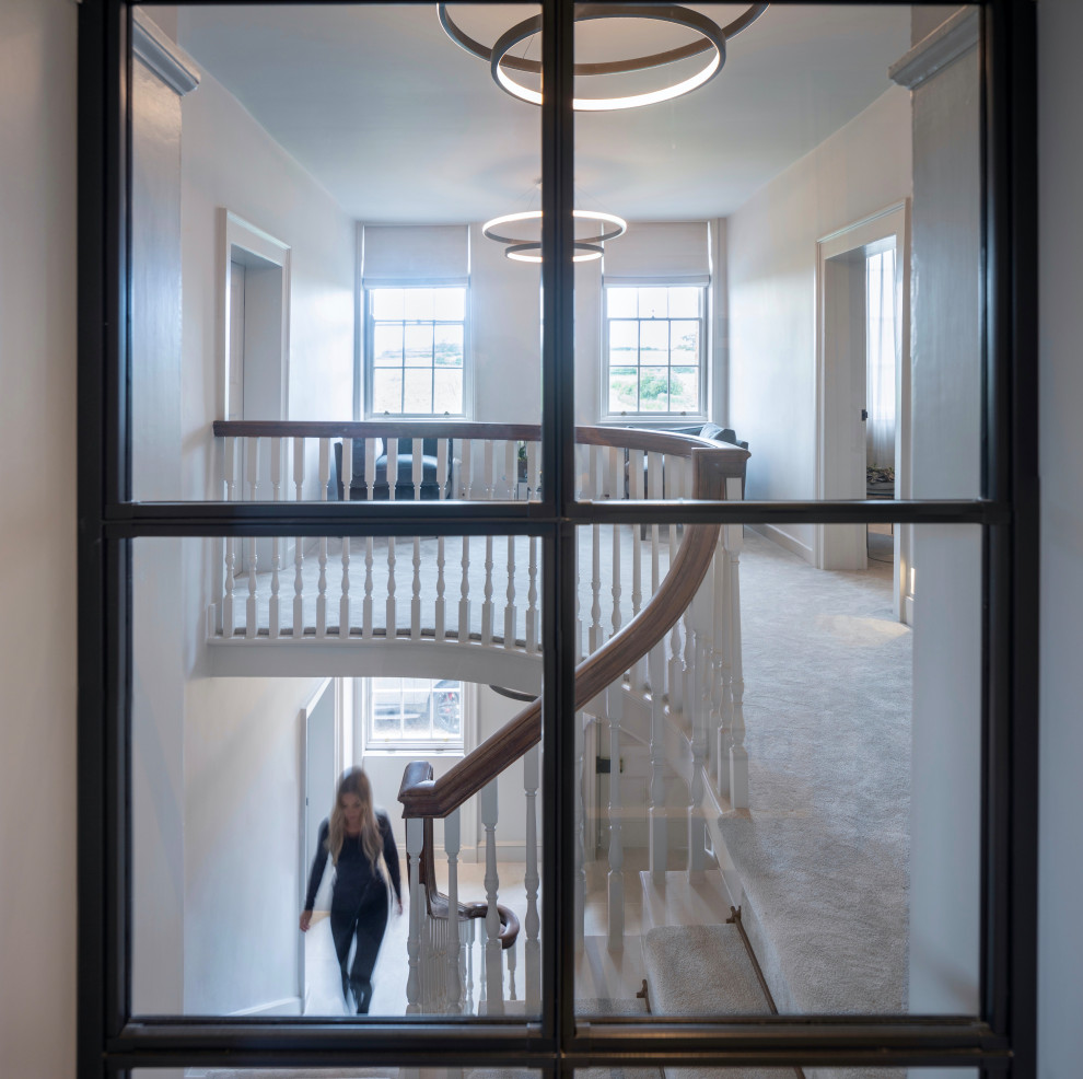 Country Manor House - Staircase & Hallway - Contemporary - Staircase ...
