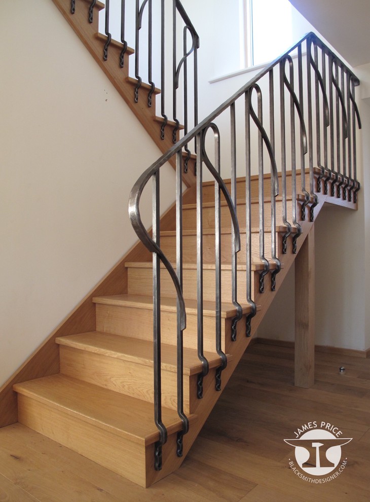 Cowshed Balustrade - Traditional - Staircase - Sussex - by James Price Blacksmith Ltd | Houzz