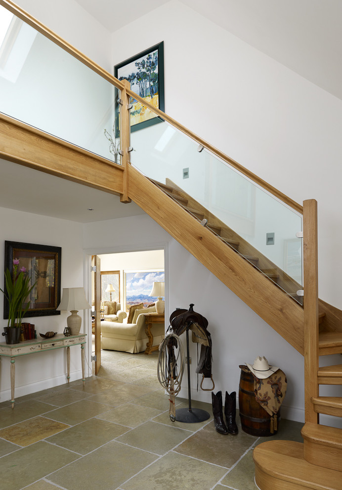 Crafting A Timber Frame Home | Surrey - Farmhouse - Staircase - Surrey ...
