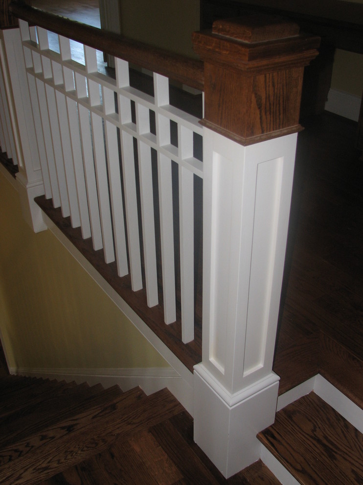 craftsman style staircase - Traditional - Staircase - Charlotte - by ...