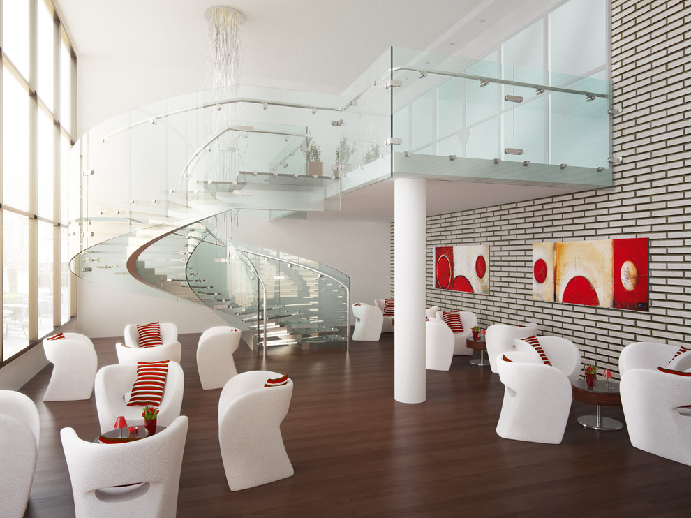 Curved Glass Stairs - Modern - Staircase - Vancouver - by User | Houzz