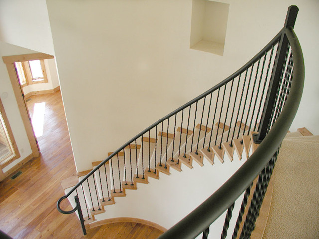 Curved Handrail - Modern - Staircase - Other - by PC Industries Welding ...