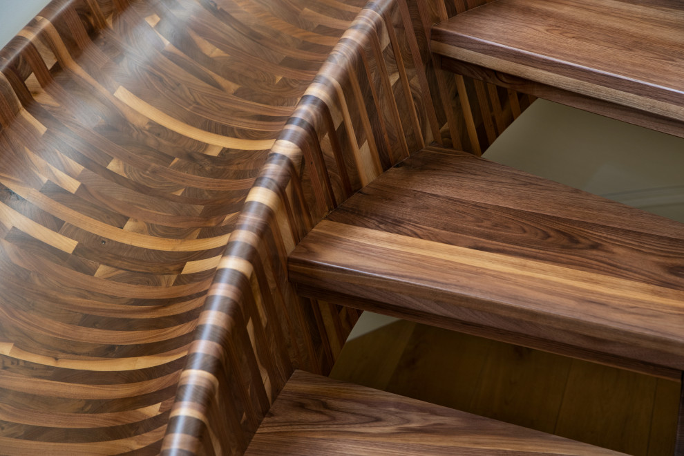 Curved Wood Slide - Eclectic - Staircase - Sacramento - by Top Tread ...