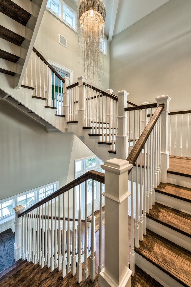 Custom Beach House Bonita Springs - Beach Style - Staircase - Miami ...