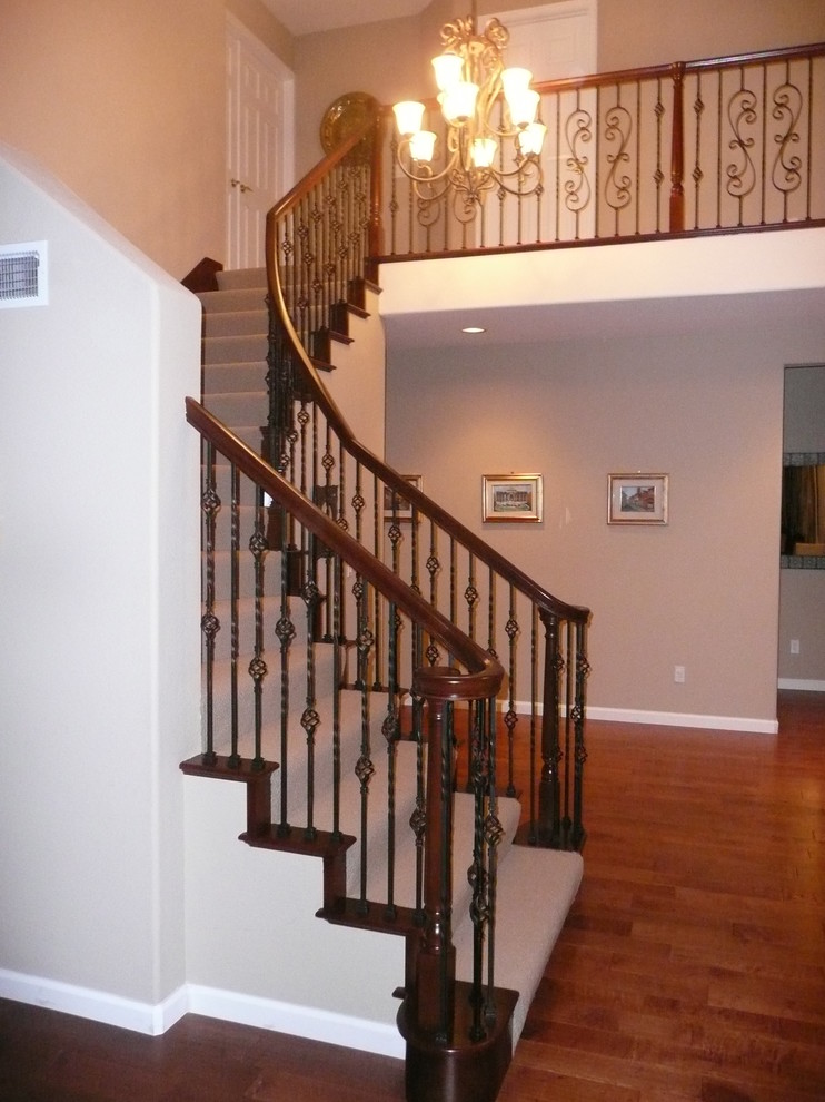 Custom Curved Stairs - Traditional - Staircase - San Francisco - by All ...