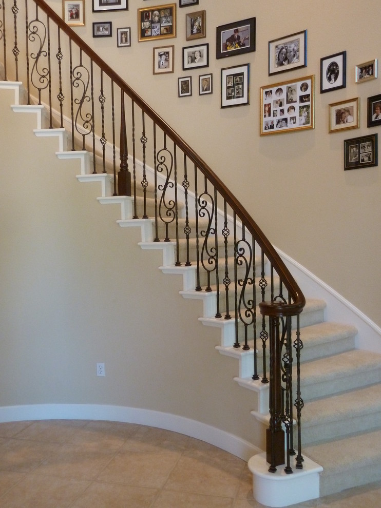 Custom Curved Stairs - Traditional - Staircase - San Francisco - by All ...