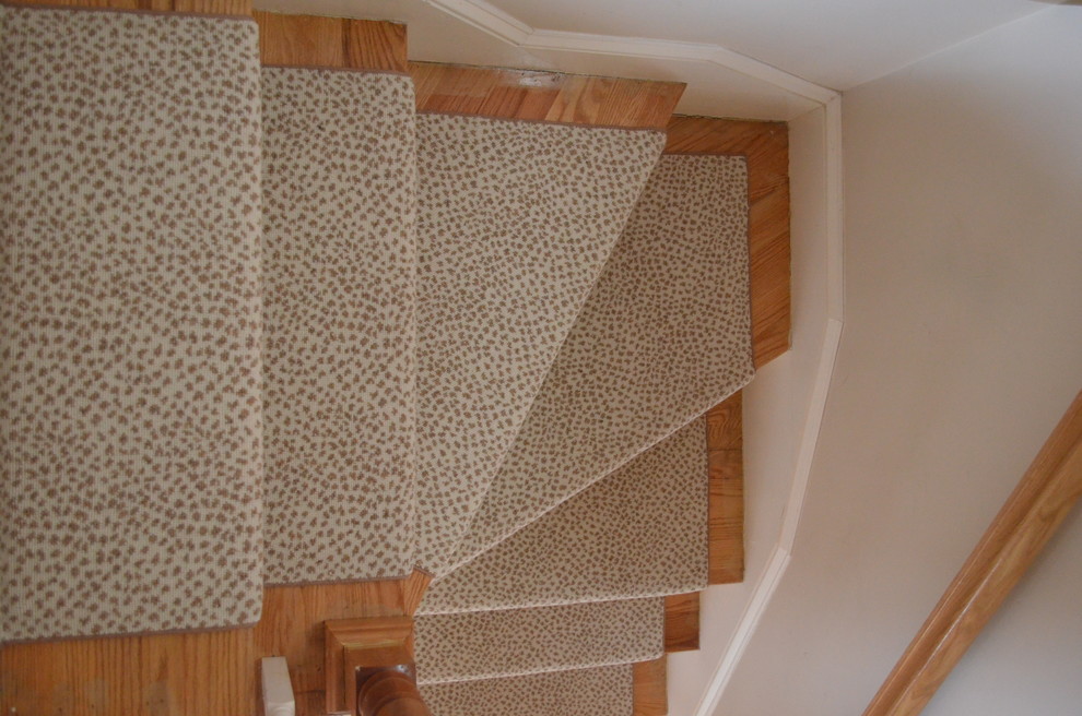 Custom Fabricated Stair Runner Belmont, MA - Contemporary - Staircase ...