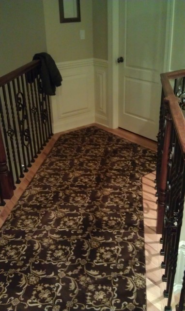 Custom Floral Waterfall Staircase - Traditional - Staircase - New York ...