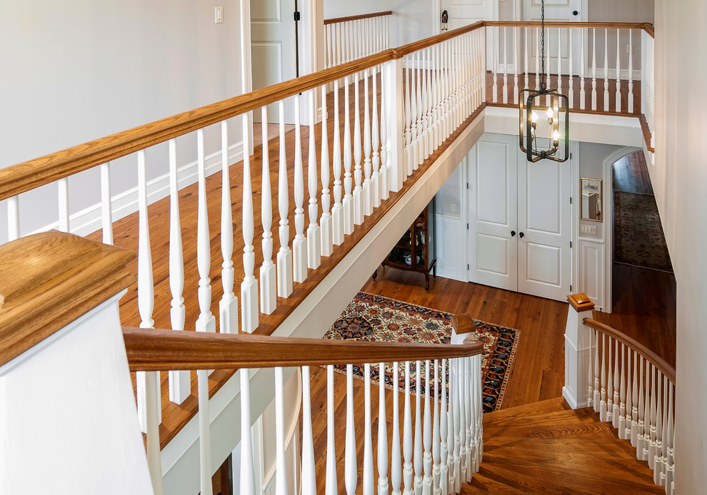 Hand Distressed Red Oak - Modern - Staircase - by Rehmeyer Wood Floors ...