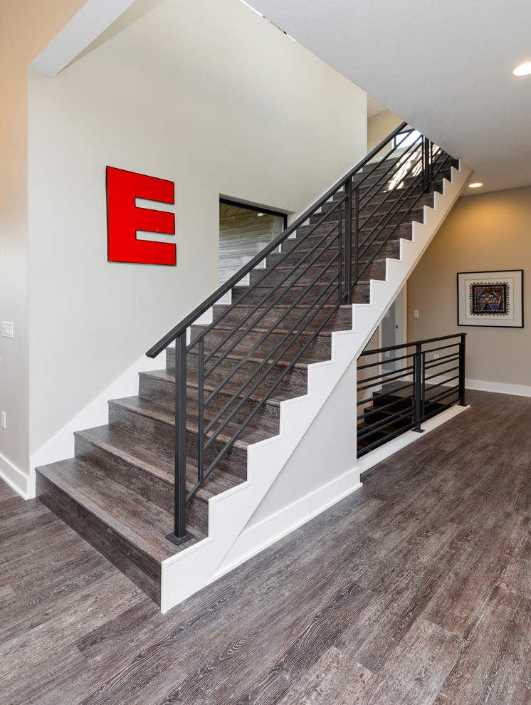 Custom Home with Rooftop Patio - Contemporary - Staircase - Other - by ...