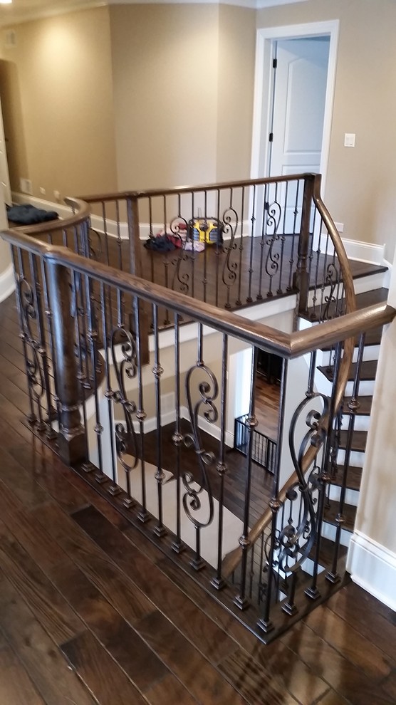 Custom iron baluster replacement - Traditional - Staircase - Chicago ...