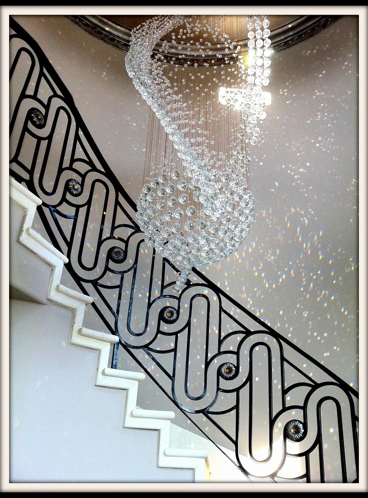 Custom Iron Stair Railing - Modern - Staircase - by D'Hierro Hand ...