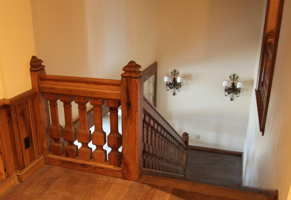 Custom Millwork featuring Salvaged Antique Oak, Inspired by French ...