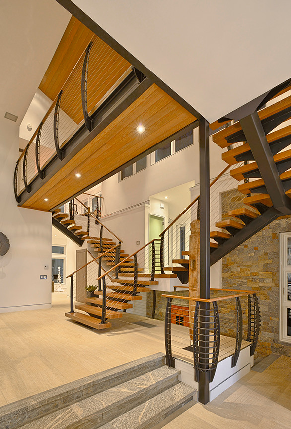 Custom Modern Floating Stairs - Modern - Staircase - New York - by ...