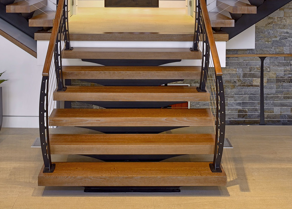 Custom Modern Floating Stairs - Modern - Staircase - New York - by ...
