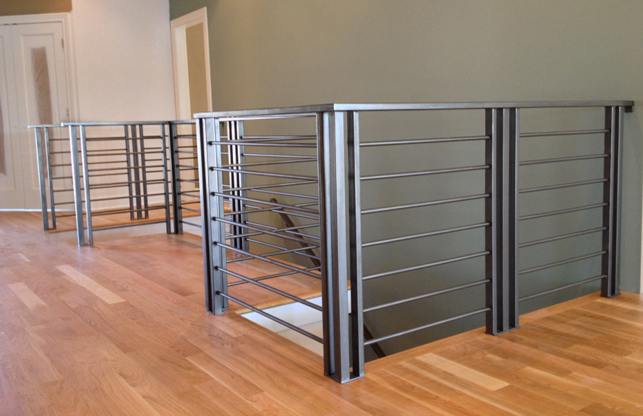Custom Modern Railings - Metal Finish - Modern - Staircase - Chicago ...