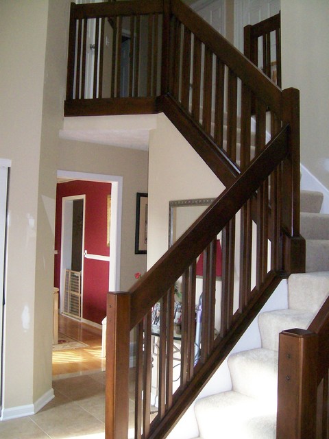 Custom Refinished Stairway - Traditional - Staircase - New York - by ...