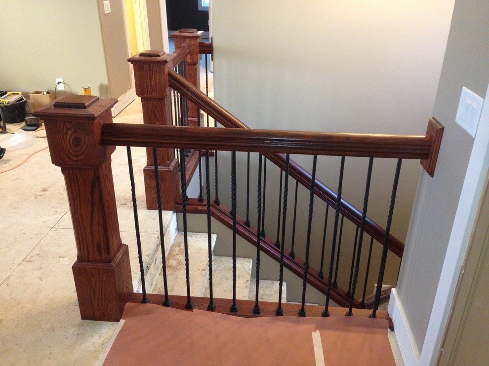 Custom Stair Railing - Traditional - Staircase - Cedar Rapids - by Vize ...