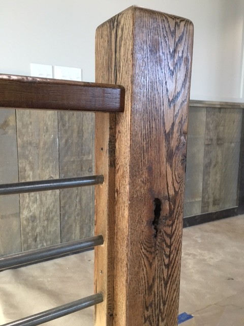 Custom Stairs, Rails, and Newel Posts - Rustic - Staircase - Charlotte ...