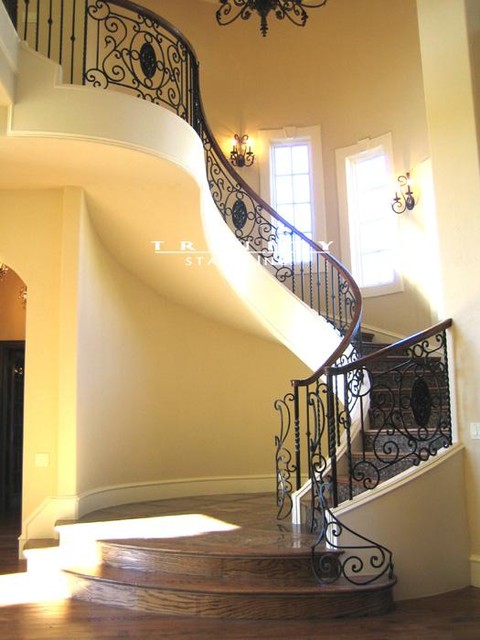 Custom Stairs - Traditional - Staircase - Dallas - by Trinity Stairs ...