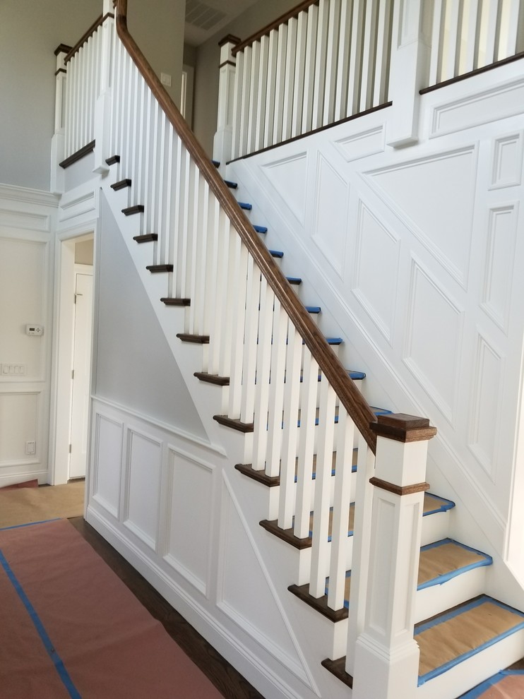 Custom Wainscotting - Traditional - Staircase - New York - by E.S.P ...