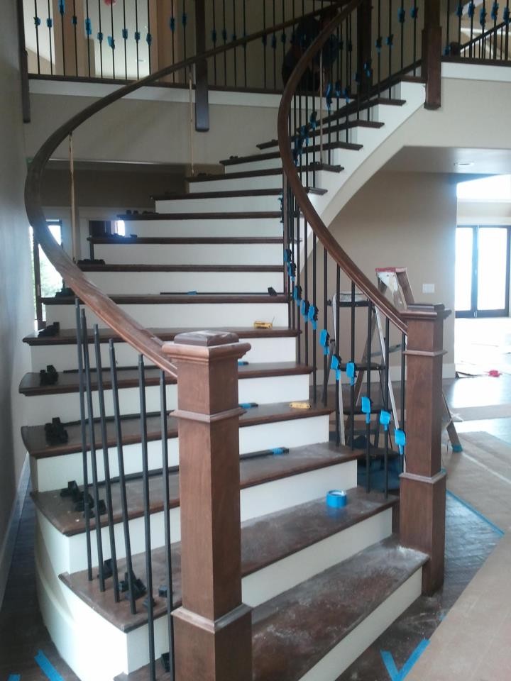 Customer Free Standing Stairs - Traditional - Staircase - Seattle - by ...