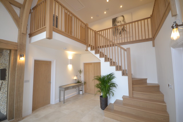 Cut String Staircase - Modern - Staircase - Sussex - by JLA Joinery ...