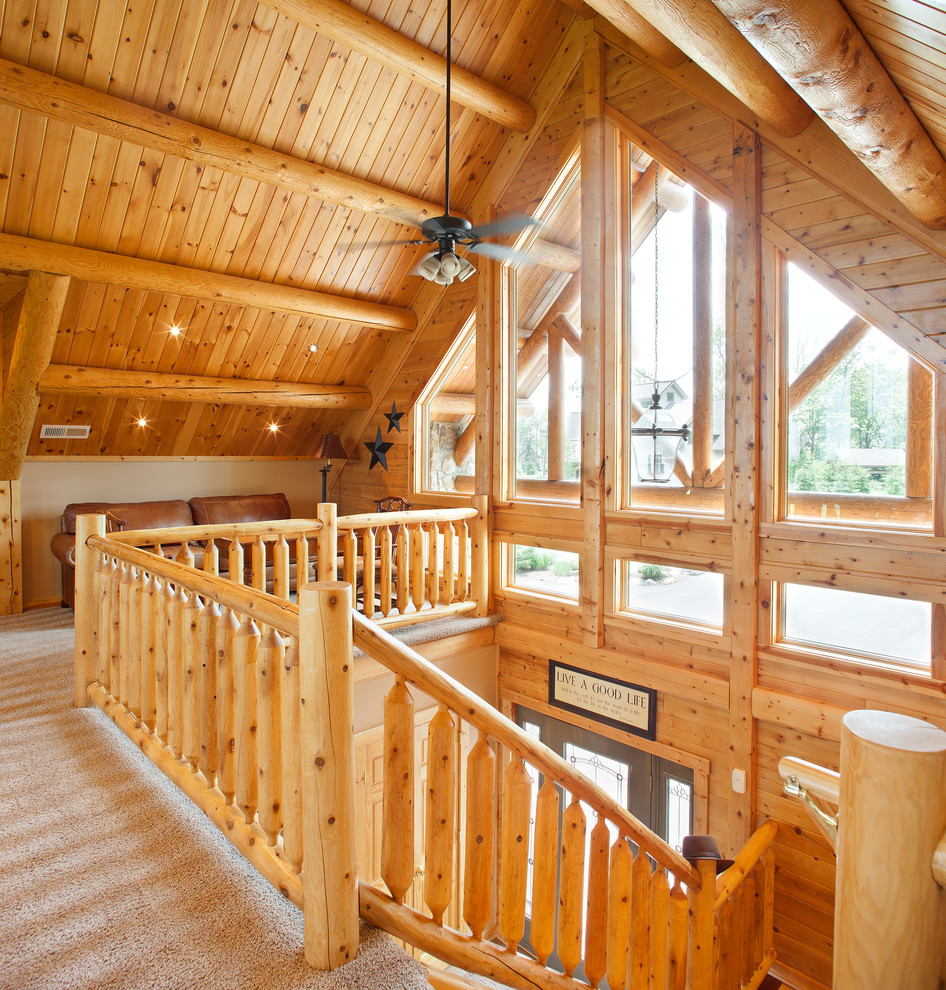 DC Log Cabin Hideaway - Rustic - Staircase - DC Metro - by Katahdin ...