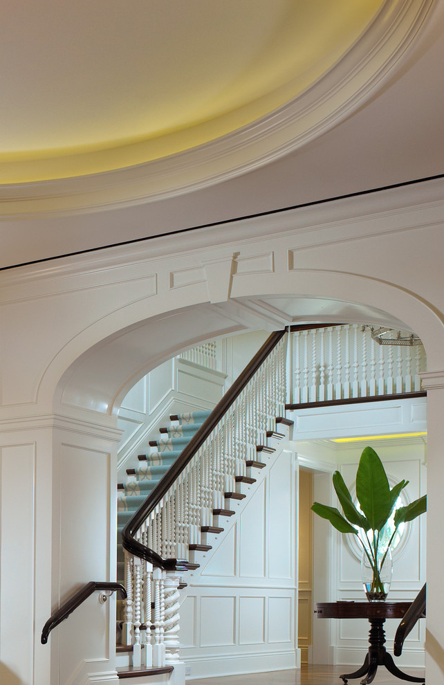 Design features of recently completed homes - Traditional - Staircase ...