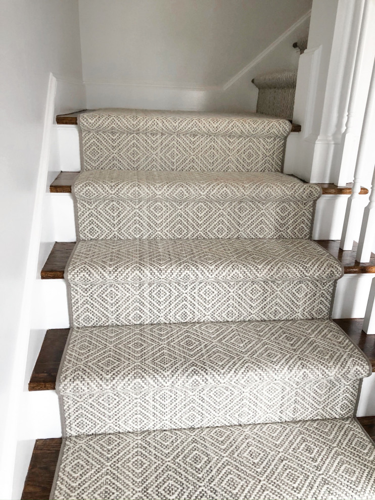 Diamond Oil Nut Bay Custom Stair Runner - Staircase - Boston - by The ...