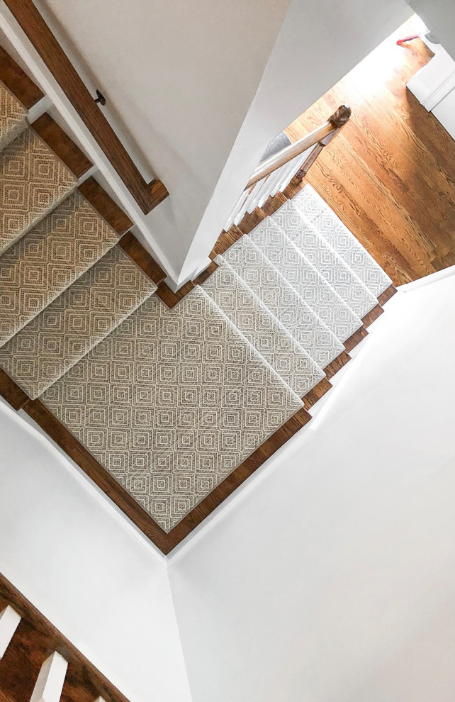 Diamond Oil Nut Bay Custom Stair Runner - Escalera - Boston - de The ...