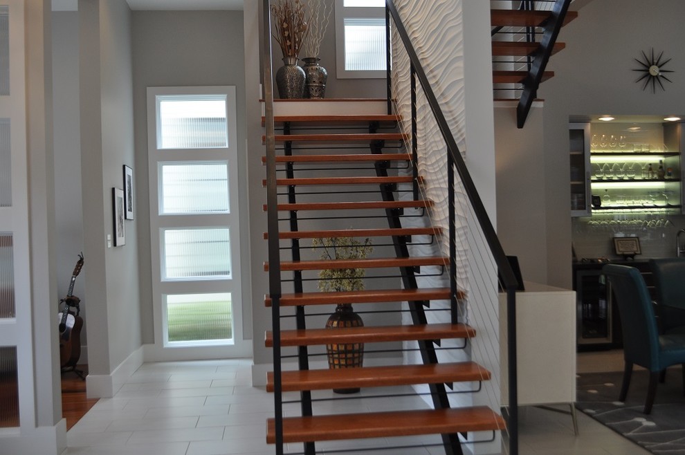 Double Stringer - Contemporary - Staircase - New York - by Acadia ...