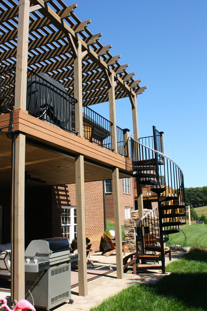Dramatic Deck Redesign - Traditional - Staircase - Other - by Tillman ...