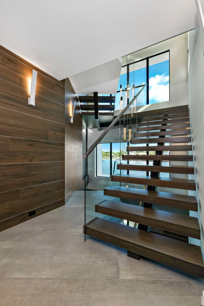 East Boca - Contemporary - Staircase - Miami - by National Custom Homes ...