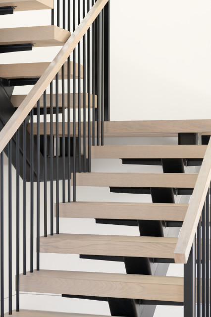 Warm Modern Open Staircase - Modern - Staircase - San Francisco - by ...