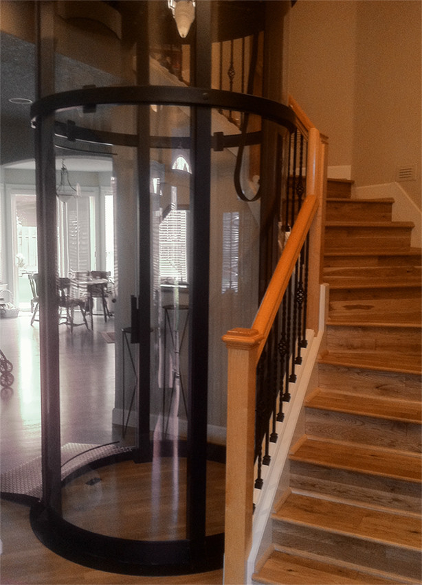 Elevators in traditional spaces - Traditional - Staircase - Portland ...