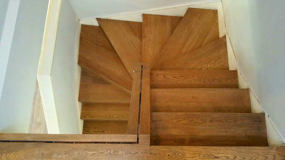 Engineerd Oak Floor Installation and Stair cladding Notting Hill ...