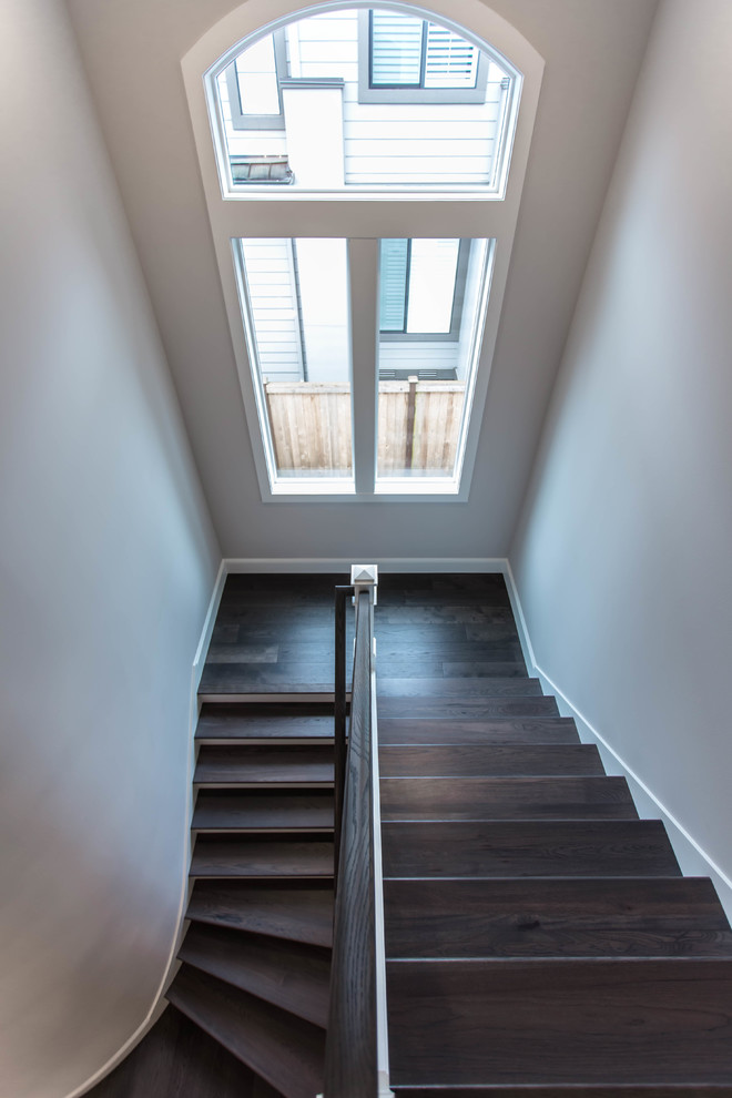 Engineered hardwood stair treads and risers - Craftsman - Staircase ...