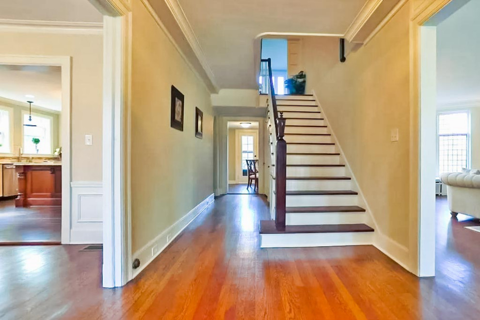 English Tudor Restoration/ Remodel - Traditional - Staircase ...