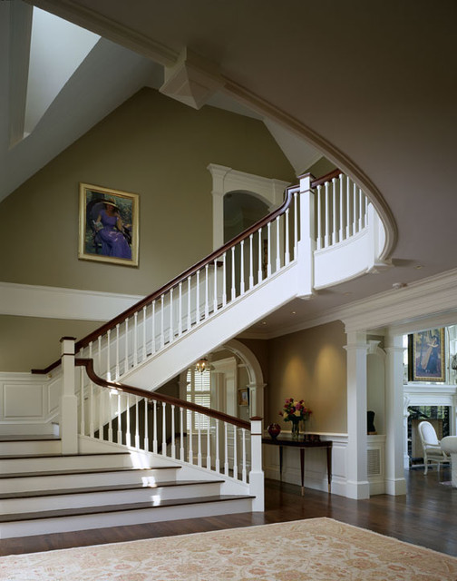 Entry Halls & Main Stairs - Traditional - Staircase - Boston - by Jan ...