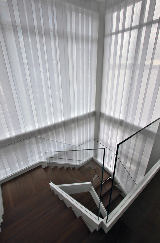 Falling banners - Modern - Staircase - Vancouver - by Cloth Studio | Houzz