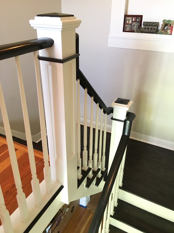 Farm House Staircase Restoration - Farmhouse - Staircase - Cincinnati ...