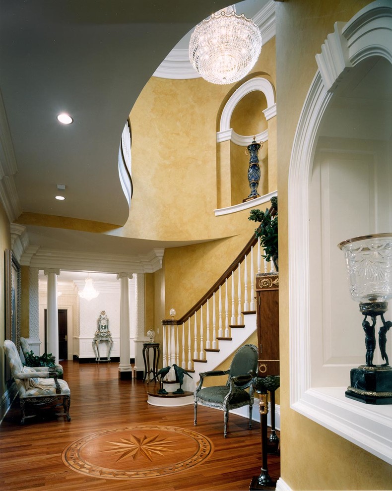 Federal Style Derita Residence - Staircase - Charlotte - by Miller ...