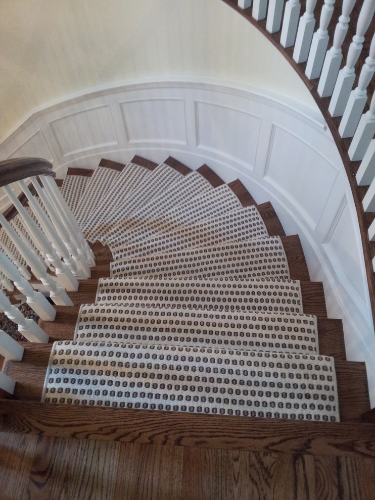 Flat Weave on Steps and Hall way - Traditional - Staircase - New York ...