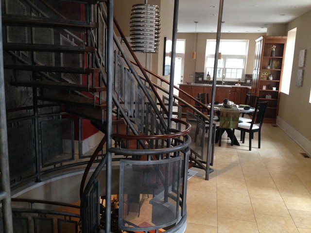 Floating Circular Stairway. No Stringer Beams! - Contemporary ...