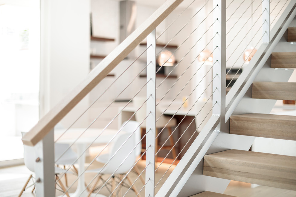 Floating stair - Modern - Staircase - Tampa - by State Street Homes | Houzz
