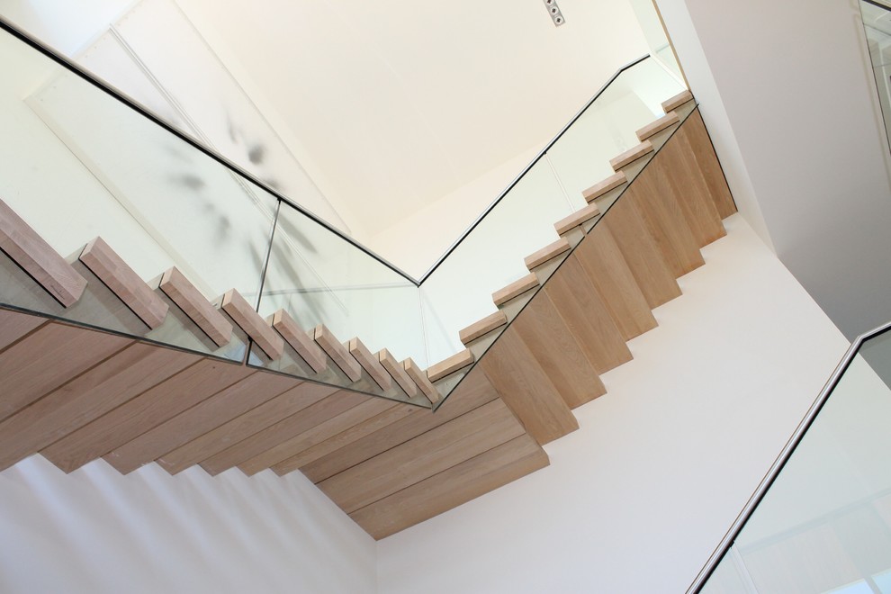 Floating stairs summer home - Noyack Bay New York - Modern - Staircase ...