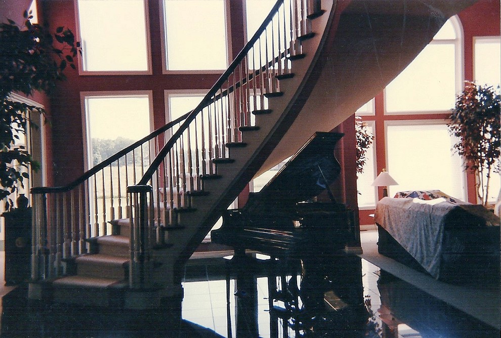 Foyer & Stairs - Traditional - Staircase - Detroit - by Scaccia ...