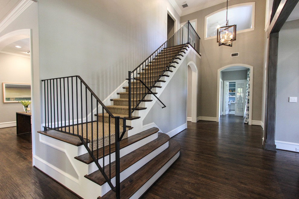 Foyer Stairs - Transitional - Staircase - by Alair Homes Dallas | Houzz