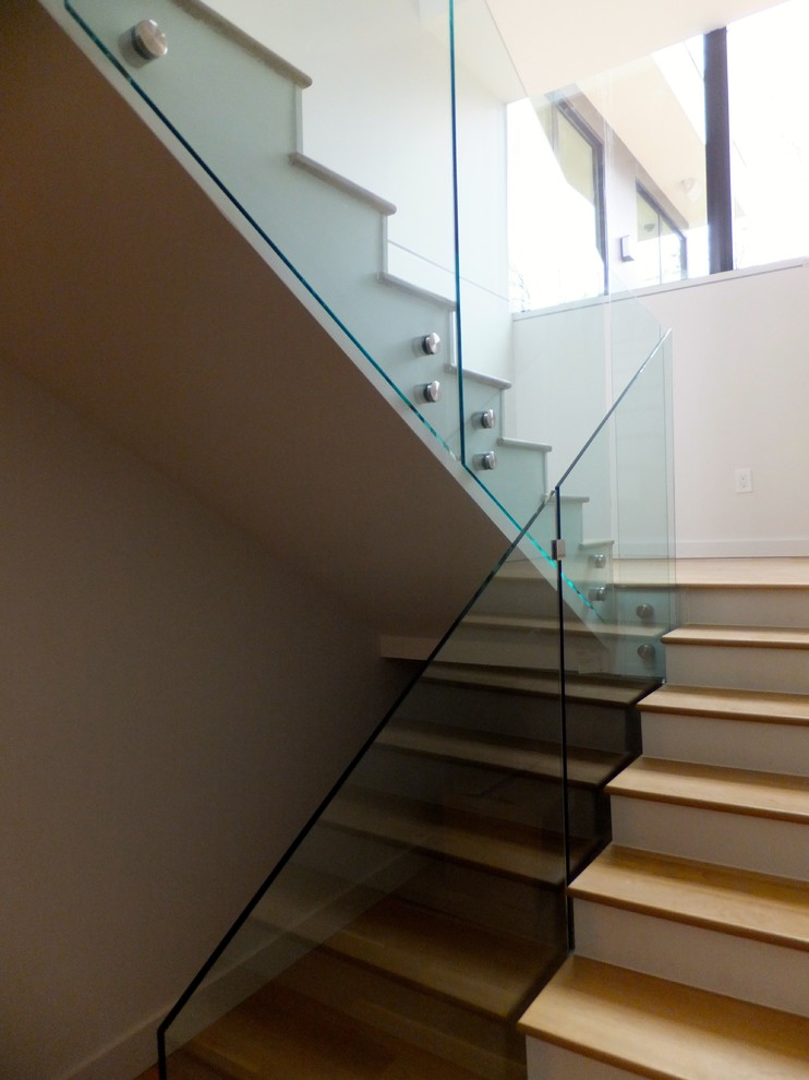 Frameless Glass Stair Rail 1 - Modern - Staircase - New York - by US ...